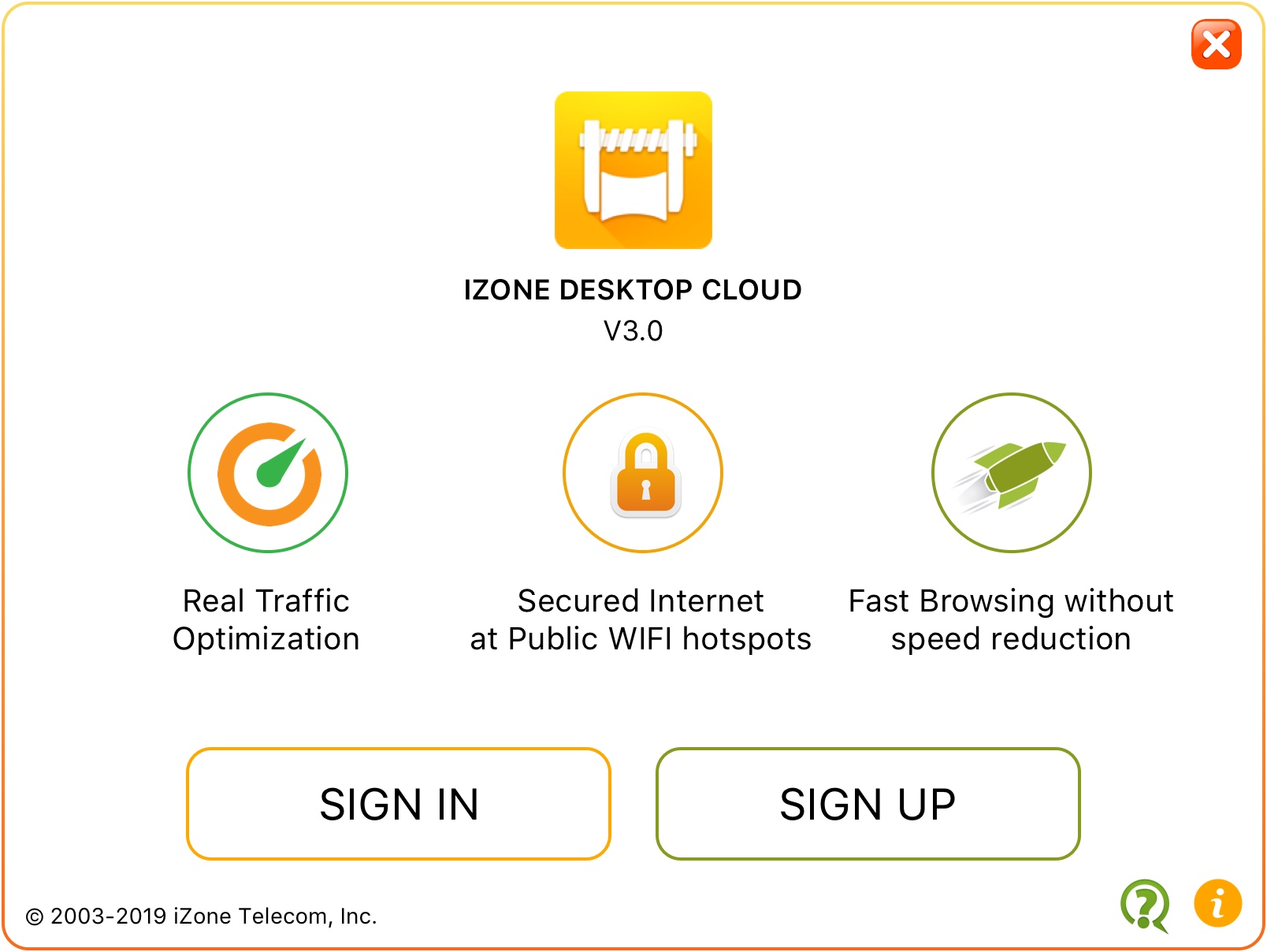 iZONE APP for Desktop